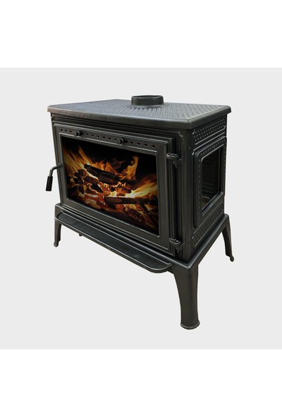 İkiz Soba Ids 005.2 Üç Camlı Döküm Şömine