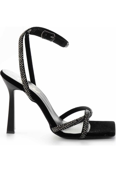 Bambi Siyah Süet Kadın Abiye Ayakkabı K05527250872 Bambi Siyah Süet Kadın Abiye Ayakkabı K05527250872