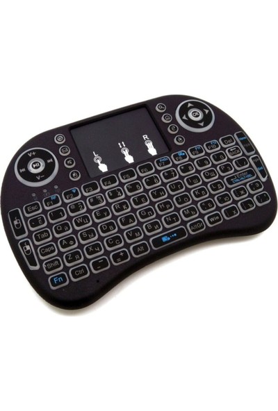 Powerax Air Smart Tv Işıklı Mini Klavye Dokunmatik Mouse Powerax Air Smart Tv Işıklı Mini Klavye Dokunmatik Mouse