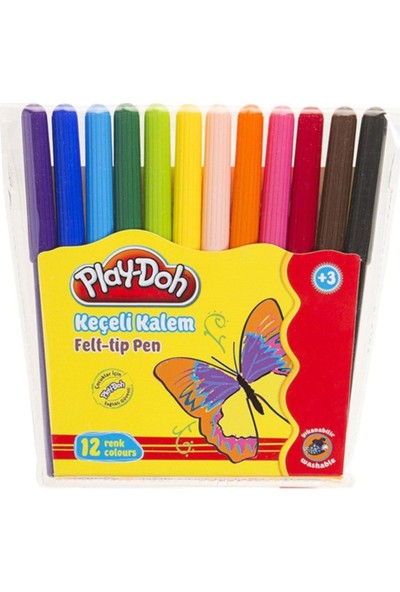 Play Doh Yıkanabilir Keçeli Kalem 12 Renk