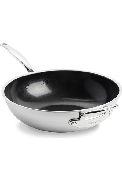 Greenpan Premiere Thermolon Seramik Yapıştırmaz 30CM Wok Tava Greenpan Premiere Thermolon Seramik Yapıştırmaz 30CM Wok Tava
