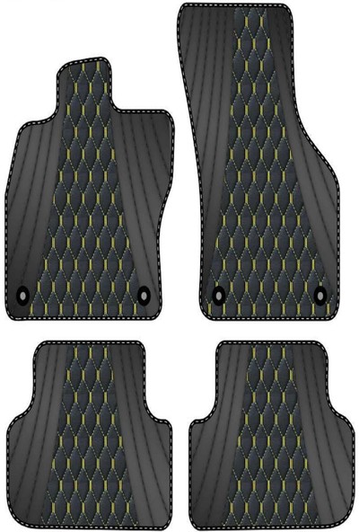 Tegin Bentley Continental Gtc Coupe 2003-2011 Sarı Dikişli Siyah Deri Desenli Siyah Kenarlı Paspas Tegin Bentley Continental Gtc Coupe 2003-2011 Sarı Dikişli Siyah Deri Desenli Siyah Kenarlı Paspas