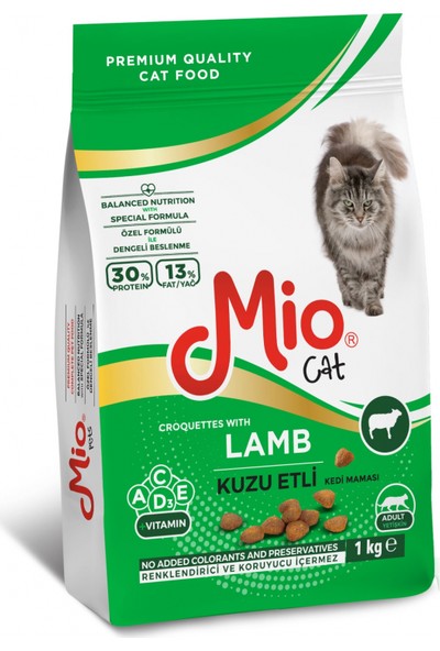 Mio 1 kg - Kuzu Etli Yetişkin Kedi Maması - Mio 1 kg - Kuzu Etli Yetişkin Kedi Maması -