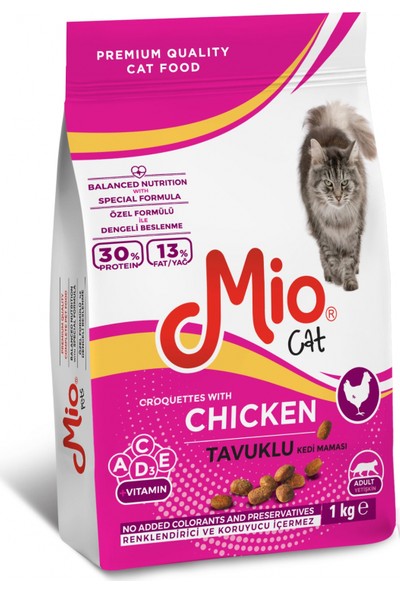 Mio 1 kg - Tavuklu Yetişkin Kedi Maması - Mio 1 kg - Tavuklu Yetişkin Kedi Maması -