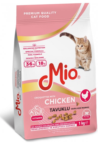 Mio 1 kg - Tavuklu Yavru Kedi Maması -