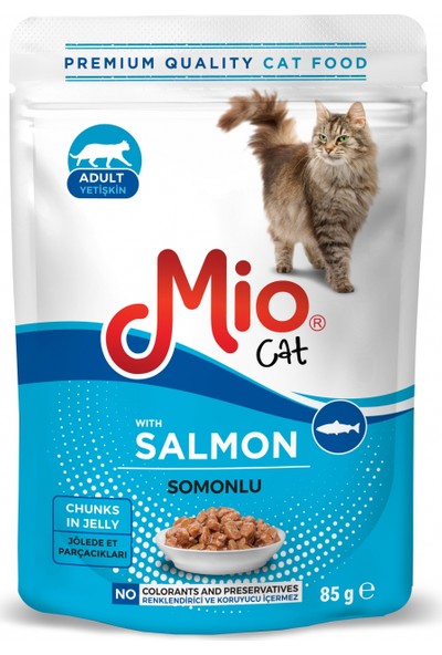Mio 85 gr Kedi - Somonlu - Pouch