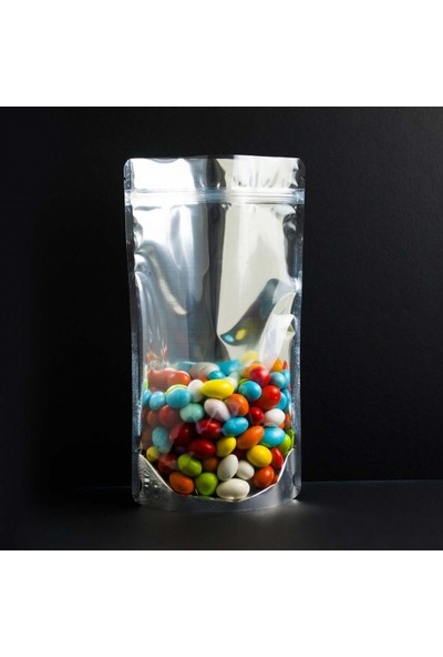 Doypack Şeffaf Metalize Kilitli Doypack 16 x 27 x 8 ( 50 Adet ) Doypack Şeffaf Metalize Kilitli Doypack 16 x 27 x 8 ( 50 Adet )