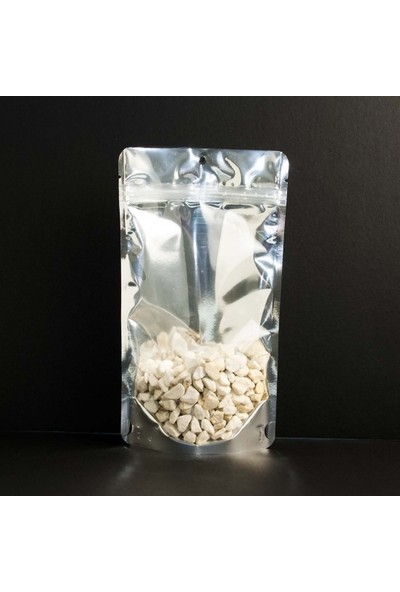 Doypack Şeffaf Metalize Kilitli Doypack 13 x 22.5 x 7 ( 50 Adet )