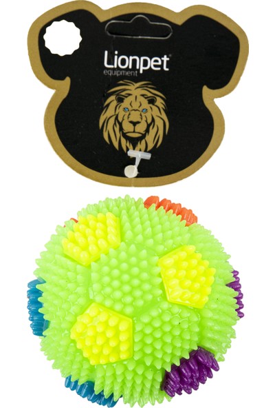 Lion Pet Köpek Oyuncağı Işıklı Top 7 cm