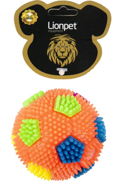 Lion Pet Köpek Oyuncağı Işıklı Top 7 cm