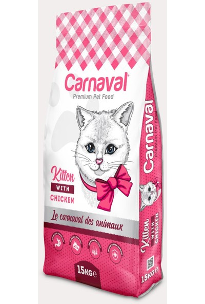 Carnaval Premium Tavuklu Yavru Kedi Maması 15 kg Carnaval Premium Tavuklu Yavru Kedi Maması 15 kg