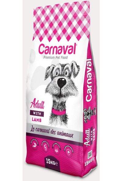 Carnaval Premium Kuzu Etli ve Pirinçli Yetişkin Köpek Maması 15 kg Carnaval Premium Kuzu Etli ve Pirinçli Yetişkin Köpek Maması 15 kg