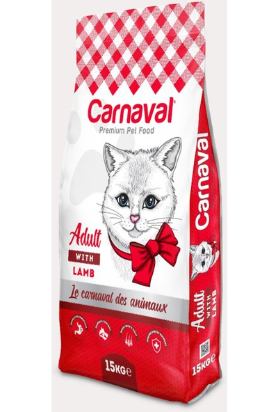 Carnaval Premium Kuzu Etli Yetişkin Kedi Maması 15 kg Carnaval Premium Kuzu Etli Yetişkin Kedi Maması 15 kg
