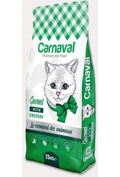 Carnaval Premium Gurme Tavuklu Yetişkin Kedi Maması 15 kg Carnaval Premium Gurme Tavuklu Yetişkin Kedi Maması 15 kg