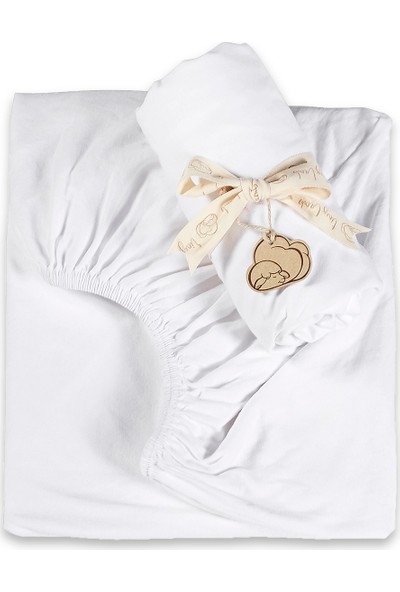 Tiny Lamb Pamuk Penye Beyaz Lastikli Çarşaf - 60 x 120 cm - 2 Adet