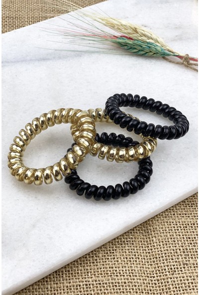 ÇLK Accessories 4'lü Makarna Lastik Toka ÇLK Accessories 4'lü Makarna Lastik Toka