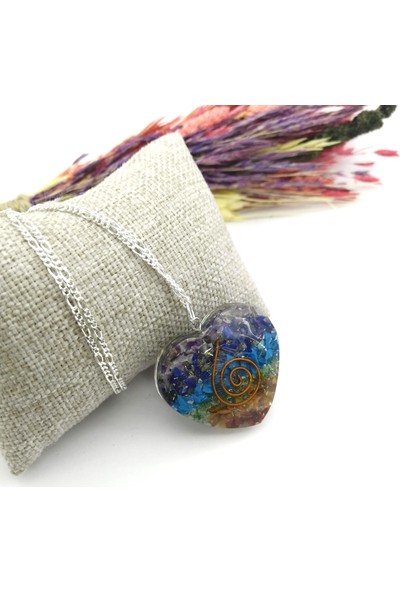 Osmanlı Doğal Taş Çakra Orgonit Kolye