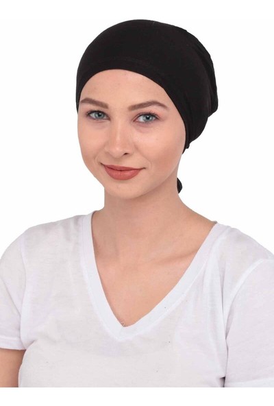 Boneci Boneci Düz Penye Bone | Siyah