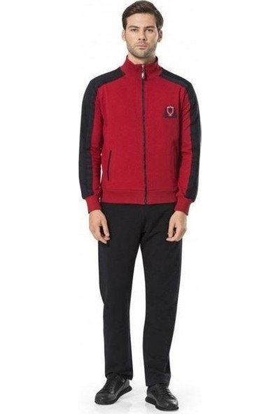 Pierre Cardin 7045 Uzun Kollu Erkek Eşofman Takımı - Bordo