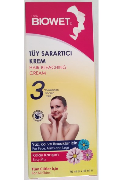 Bıowet Tüy Sarartıcı Krem 70+35 ml Tüm Cilt