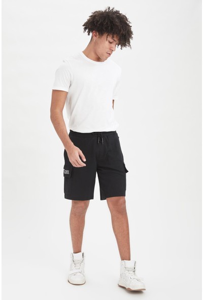 Defacto Slim Fit Kargo Cepli Şort U1489AZ21SM