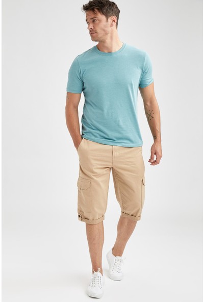DeFacto Regular Fit Kargo Kapri Şort N6621AZ21SM
