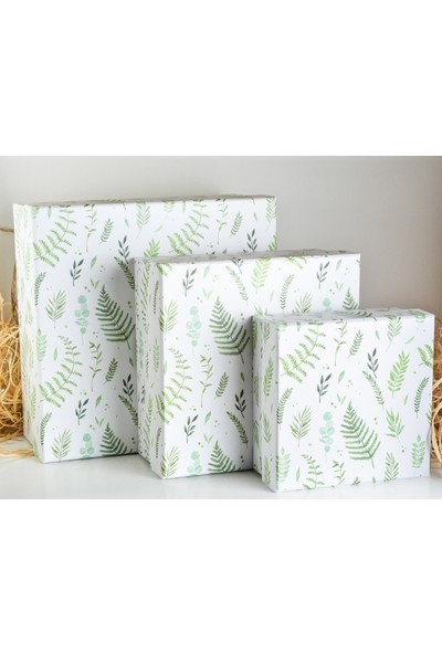 Fark Tanıtım Yaprak Tasarımlı 3'lü Çok Amaçlı Hediye Kutusu Fark Tanıtım Yaprak Tasarımlı 3'lü Çok Amaçlı Hediye Kutusu