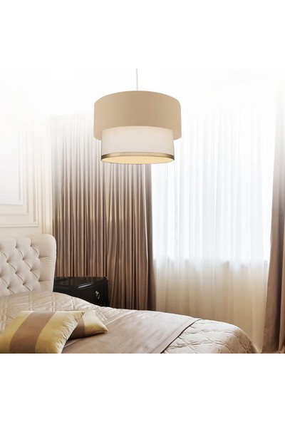 Homing Venüs Pasta Sütlü Kahve Gold Detaylı Sarkıt Avize Homing Venüs Pasta Sütlü Kahve Gold Detaylı Sarkıt Avize
