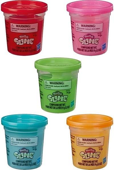 Play-Doh Slime 5'li Hamur Metalik Kırmızı + Metalik Pembe + Metalik Yeşil + Turkuaz + Turuncu Play-Doh Slime 5'li Hamur Metalik Kırmızı + Metalik Pembe + Metalik Yeşil + Turkuaz + Turuncu