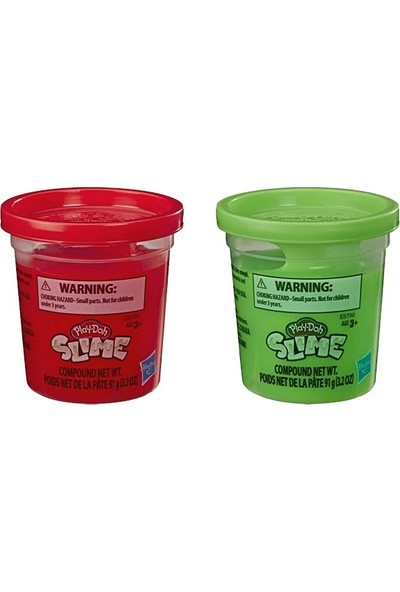Play-Doh Slime 2'li Hamur Metalik Kırmızı + Metalik Yeşil Play-Doh Slime 2'li Hamur Metalik Kırmızı + Metalik Yeşil