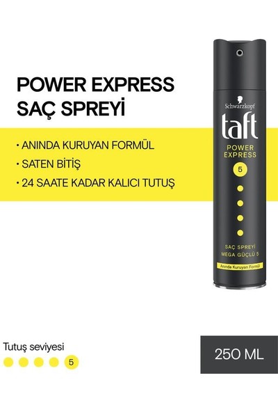 Taft Power Express Sprey 250 ml Taft Power Express Sprey 250 ml