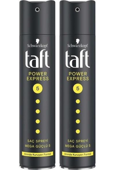 Taft Power Express Sprey 250 ml x 2 Adet Taft Power Express Sprey 250 ml x 2 Adet