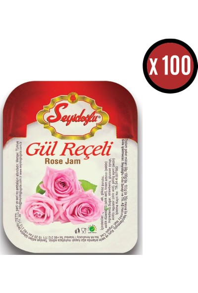 Seyidoğlu Geleneksel Gül Reçel 100'LÜ 20 gr Seyidoğlu Geleneksel Gül Reçel 100'LÜ 20 gr