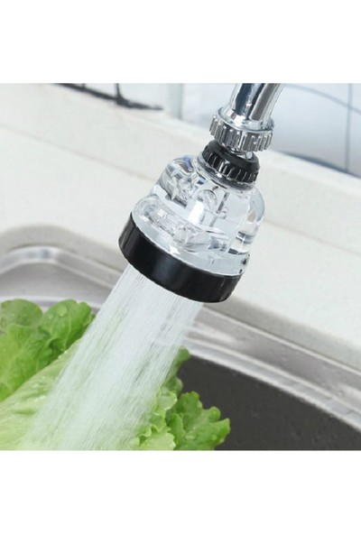 Turan Su Tasarruflu 3 Fonksiyonlu Oynar Musluk Başlığı - Şeffaf