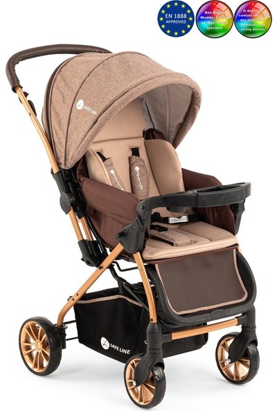 Safe Line Çift Yönlü Bebek Arabası Puset( Tablalı + Ayak Koruma Örtüsü) Safe Line Çift Yönlü Bebek Arabası Puset( Tablalı + Ayak Koruma Örtüsü)