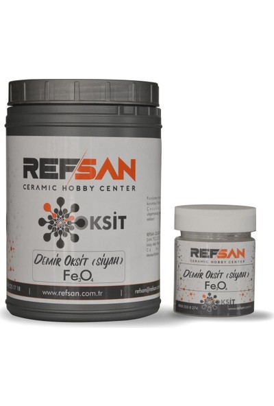 Refsan Demir Oksit (Siyah) FE3O4 1 kg Refsan Demir Oksit (Siyah) FE3O4 1 kg