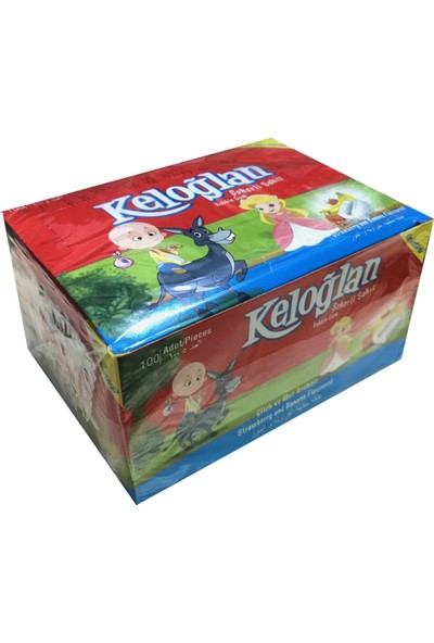 Kervan Keloğlan Çilek ve Muz Aromalı Sakız 100'LÜ Kervan Keloğlan Çilek ve Muz Aromalı Sakız 100'LÜ