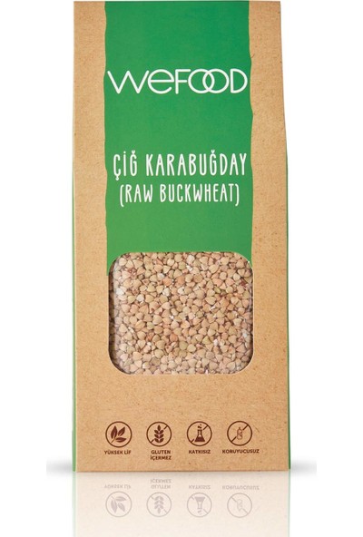 Wefood Glütensiz Çiğ Karabuğday Tanesi 500 gr (Greçka)