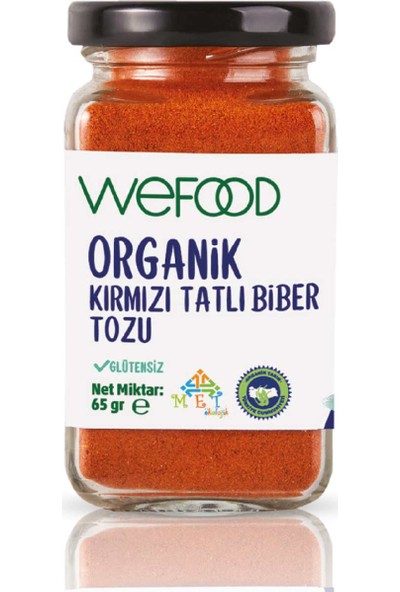 Wefood Organik Kırmızı Tatlı Biber Tozu 65 gr Wefood Organik Kırmızı Tatlı Biber Tozu 65 gr