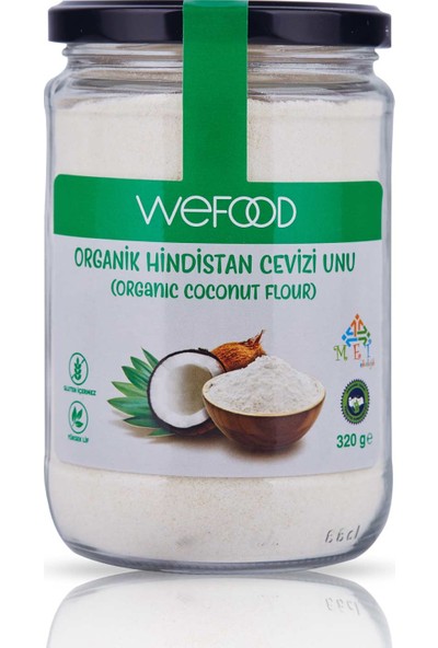 Wefood Organik Hindistan Cevizi Unu 320 Gr.