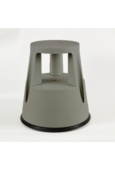 Sas Basamaklı Tekerlekli Kaymaz Tabure Gri Sas Basamaklı Tekerlekli Kaymaz Tabure Gri