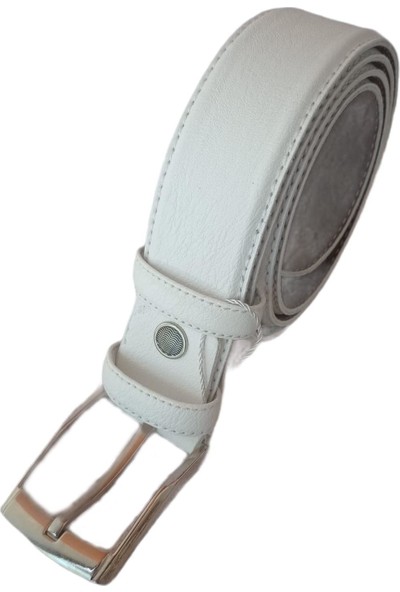 Başkent Çanta Erkek Çocuk Beyaz Kot ve Kumaş Pantolon Kemeri Başkent Çanta Erkek Çocuk Beyaz Kot ve Kumaş Pantolon Kemeri