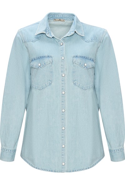 Ltb Olıvıa Kora Wash Kadın Jean Gömlek