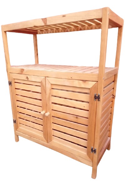 Gudy Wood Ahşap Çok Amaçlı Kiler Dolabı