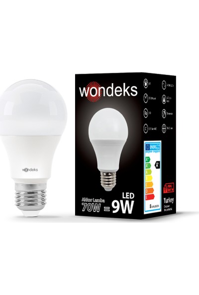 Wondeks 9W E27 LED Ampul (Beyaz)