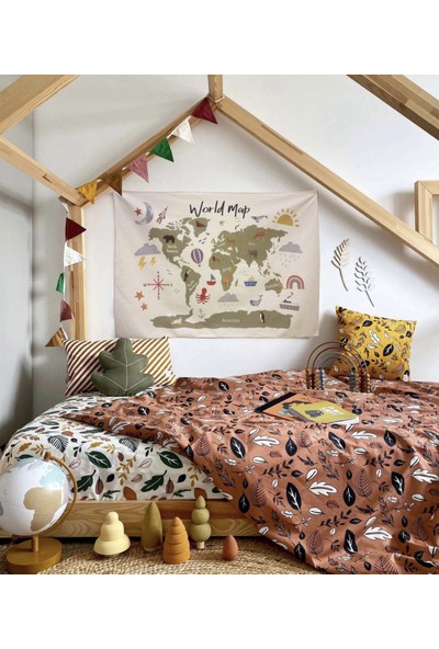 Bunny Decor Dünya Haritası Yeni Nesil Duvar Örtüsü 115X75 cm Bunny Decor Dünya Haritası Yeni Nesil Duvar Örtüsü 115X75 cm