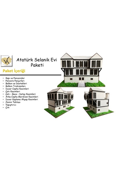 Minyatür Tuğla Atatürk'ün Selanik Evi Maketi