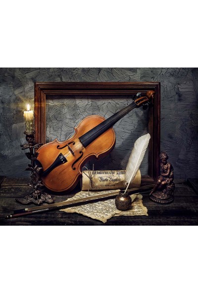 Patladı Gitti Niccolo Paganini Violin Tuvale Gerili Sayılarla Boyama Hobi Seti 40X50 cm Patladı Gitti Niccolo Paganini Violin Tuvale Gerili Sayılarla Boyama Hobi Seti 40X50 cm