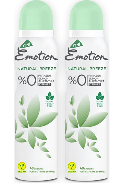 Emotion Natural Breeze Deodorant 2 x 150 ml