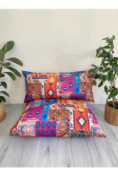 Müber Tasarım Müber Otantik Desen Takım Yer Minderi